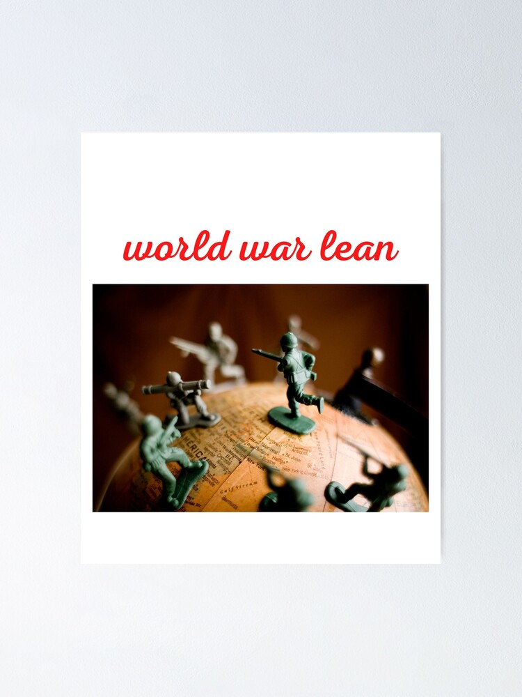 "world war lean art" Poster for Sale by Skpfashion | Redbubble