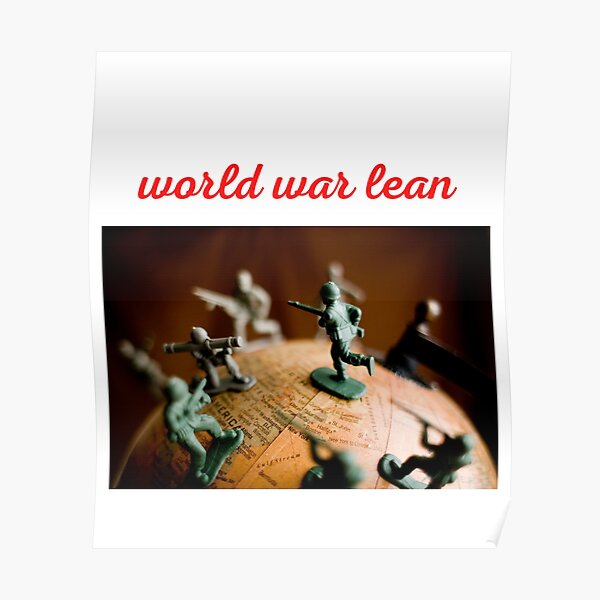 "world war lean art" Poster for Sale by Skpfashion | Redbubble