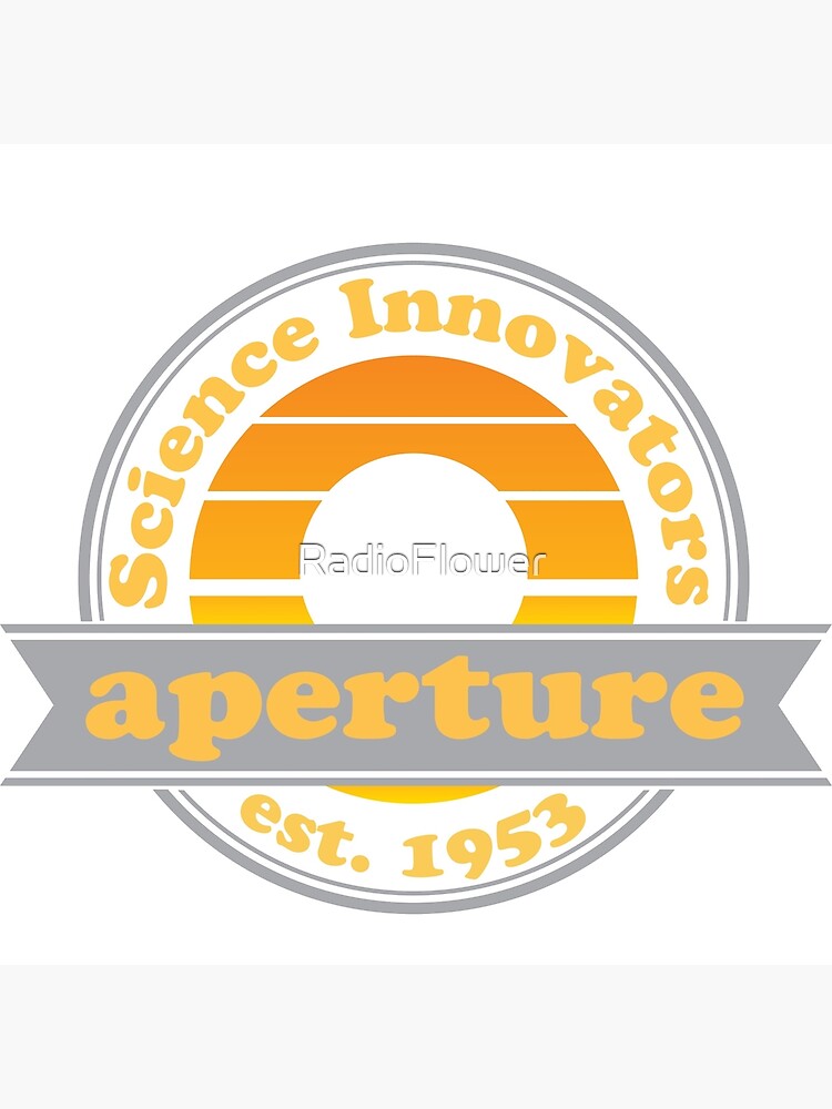"Aperture Science Innovators: Retro" Poster by RadioFlower | Redbubble