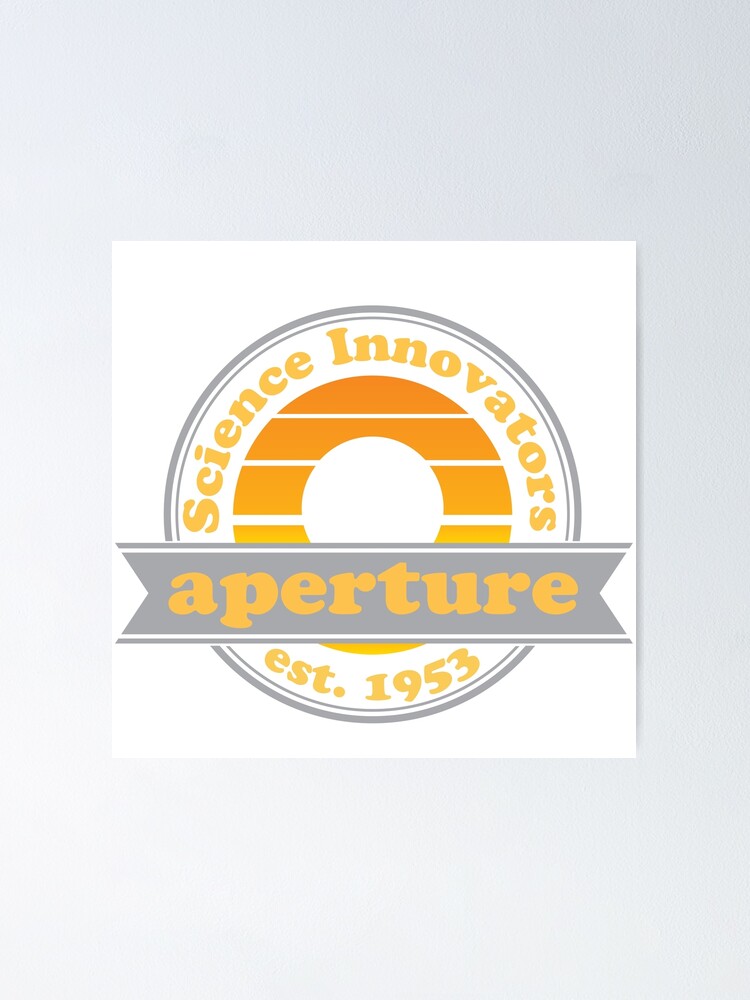 "Aperture Science Innovators: Retro" Poster by RadioFlower | Redbubble