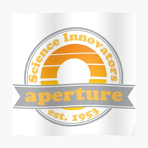 "Aperture Science Innovators: Retro" Poster by RadioFlower | Redbubble