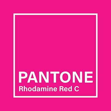 "pantone Rhodamine Red C" Sticker for Sale by princessmi-com | Redbubble