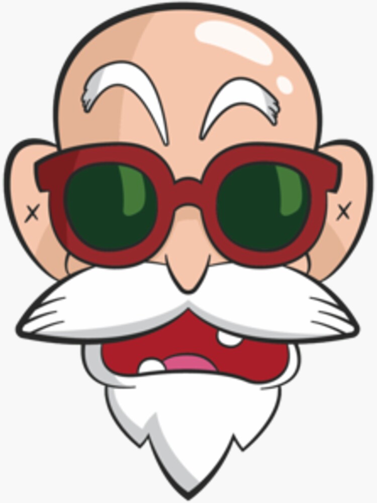 "Master Roshi, the Turtle Hermit" Sticker for Sale by CaitlynRau ...