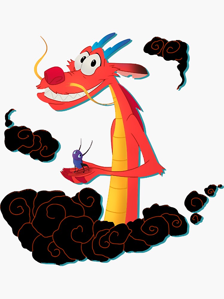 "Mushu" Sticker for Sale by AnthonyT719733 | Redbubble