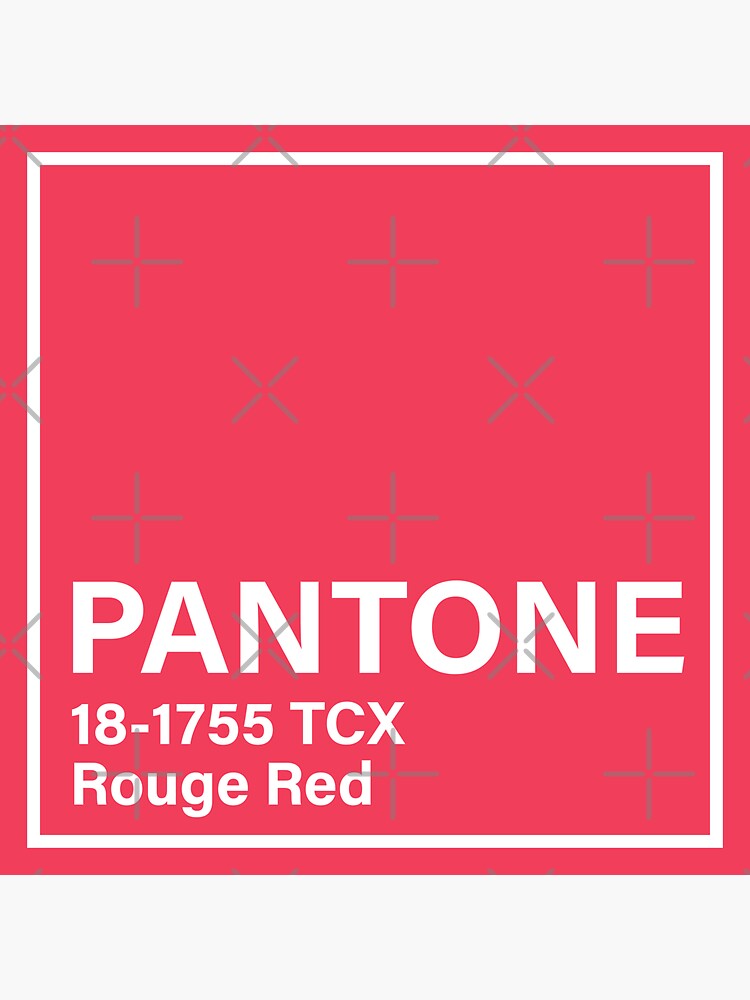 "pantone 18-1755 TCX Rouge Red" Sticker by princessmi-com | Redbubble