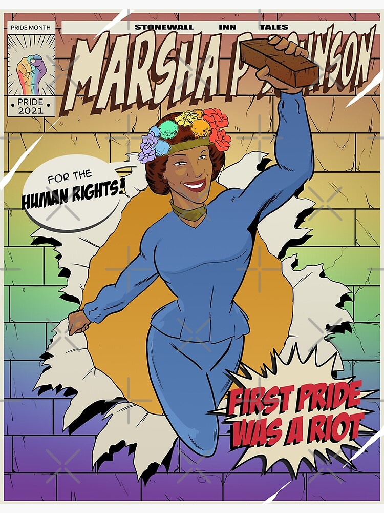 Marsha P Johnson Poster For Sale By Mushroom1up Redbubble