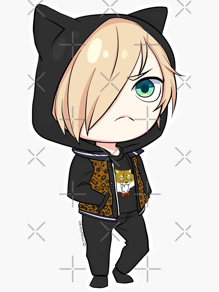 "Yuri Plisetsky - Animal Print" Sticker by juunichiro | Redbubble