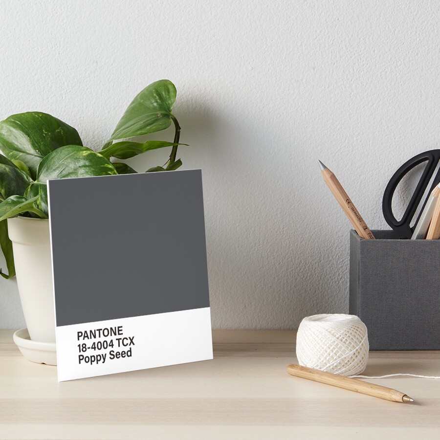 "pantone 18-4004 TCX Poppy Seed" Art Board Print by princessmi-com ...