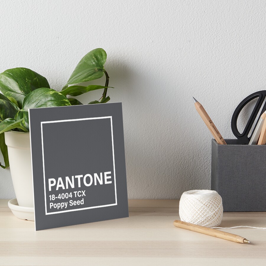 "pantone 18-4004 TCX Poppy Seed" Art Board Print by princessmi-com ...