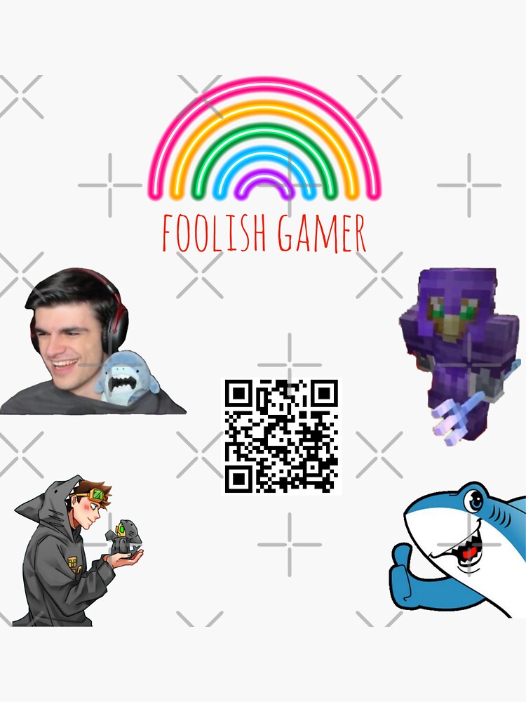 "foolish gamer sticker pack " Sticker for Sale by bestizeyy | Redbubble
