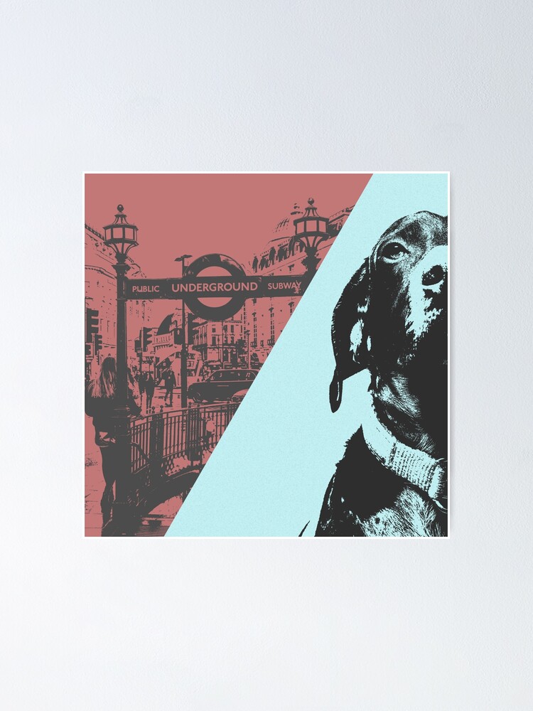 "Dog's life " Poster for Sale by Supercolori | Redbubble