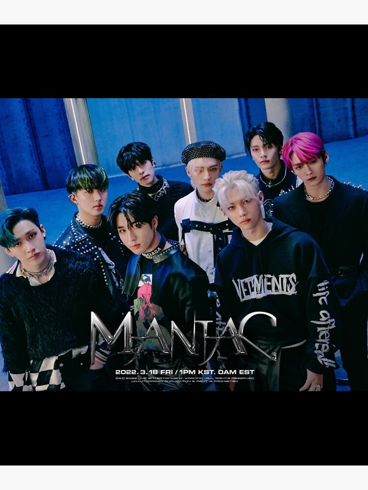 "Stray kids maniac (1)" Poster for Sale by DeliaCreative | Redbubble