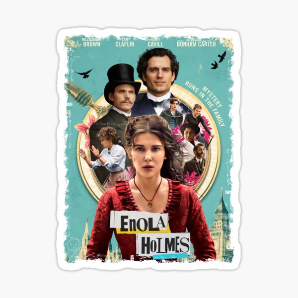 "BEST ENOLA HOLMES MERCH" Sticker by MaximiliaRenner | Redbubble