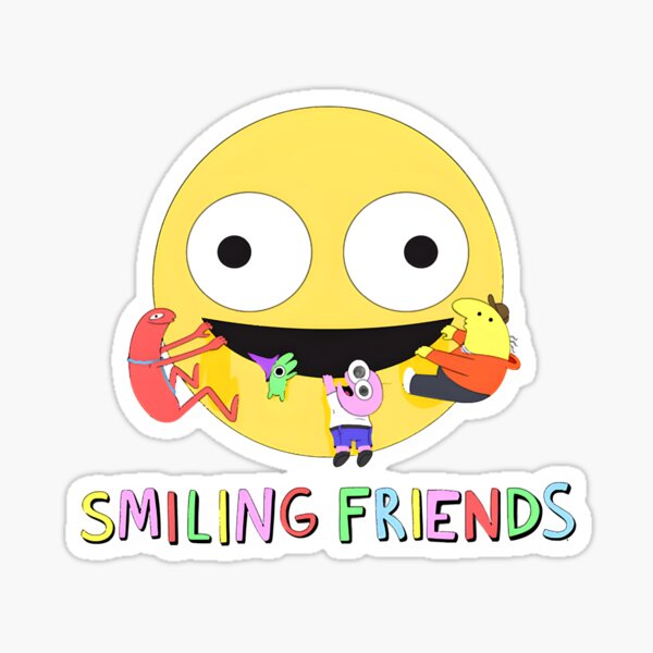 "Smiling Friends Logo" Sticker by JACKPRYCE5 | Redbubble