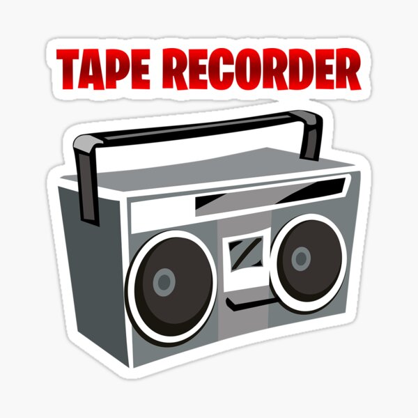 "tape recorder" Sticker by jundesign | Redbubble