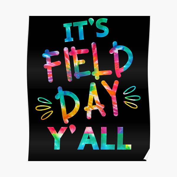 "It's field day y'all,Tie dyed tie dye Vintage field day squad rainbow ...