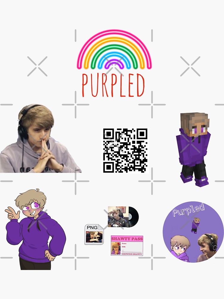 "purpled sticker pack" Sticker by bestizeyy | Redbubble
