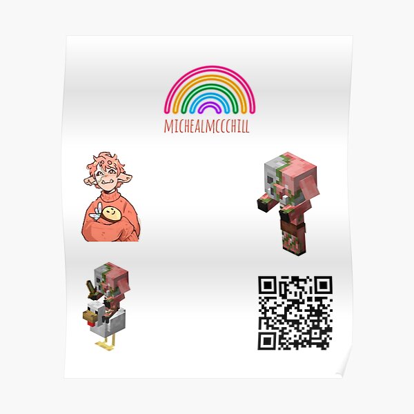 "michael dream smp sticker pack " Poster for Sale by bestizeyy | Redbubble