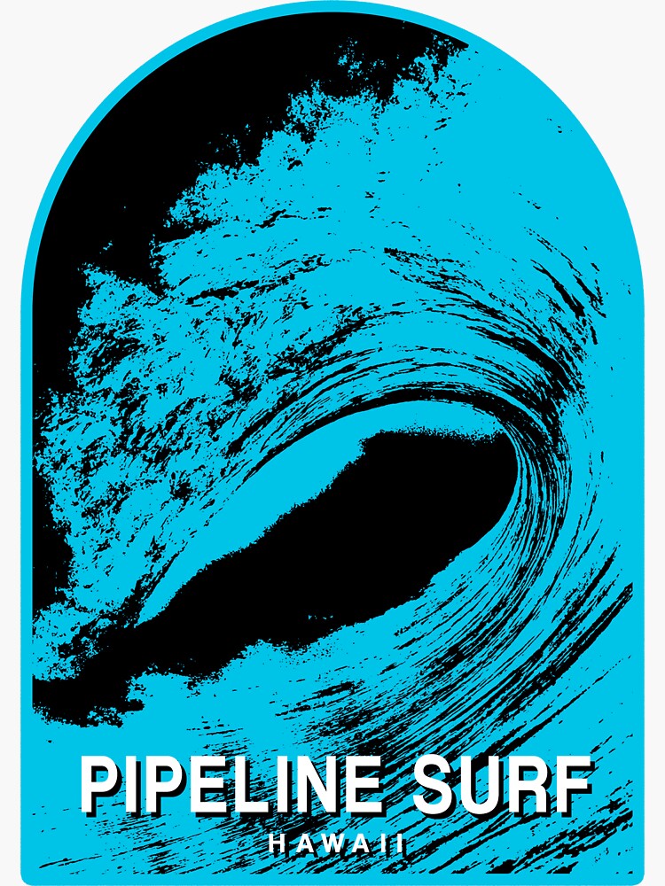 "Panzai Pipeline" Sticker by RksWorld | Redbubble
