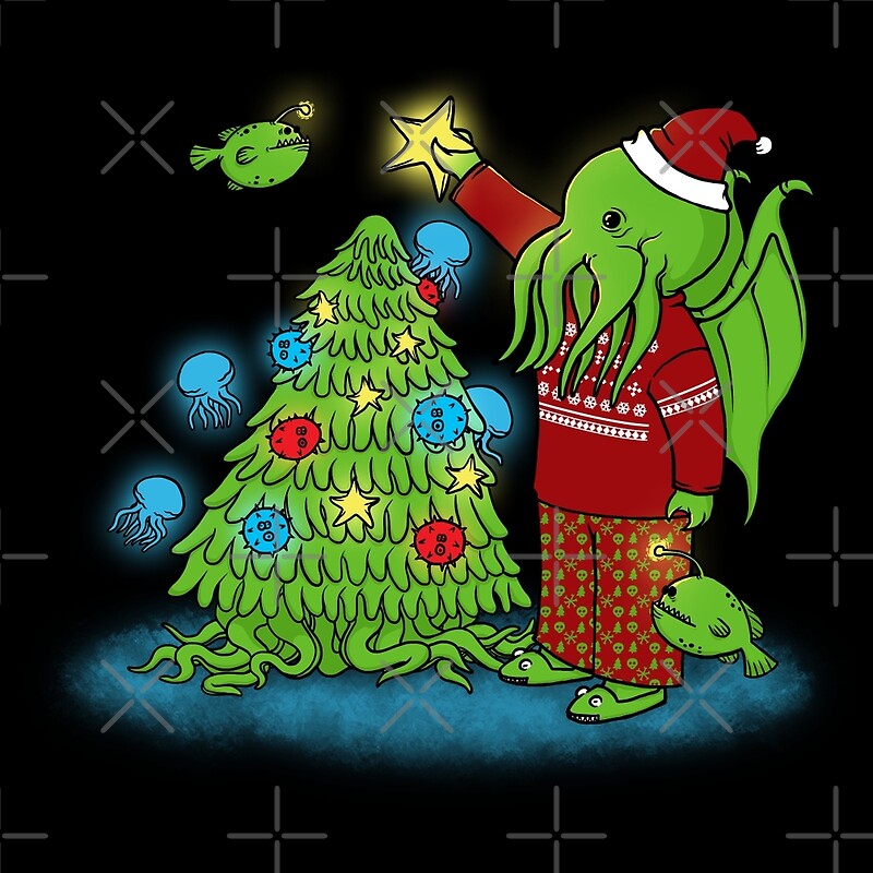 "Cthulhu Christmas" by pigboom | Redbubble