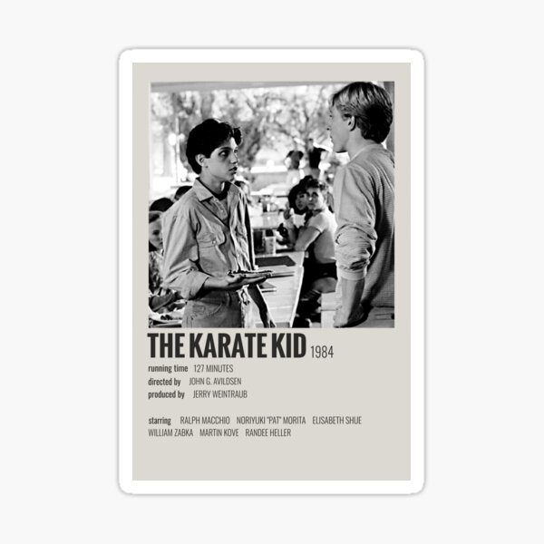 "The Karate Kid (1984)" Sticker by MoviePolaroid | Redbubble