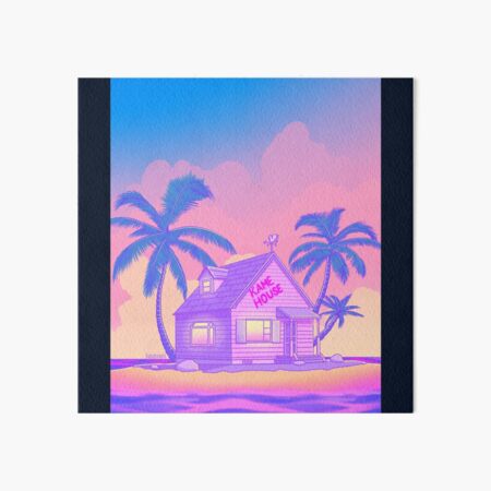 "Master Roshi Kame House Retro - Dragon Ball - Artwork" Art Board Print ...