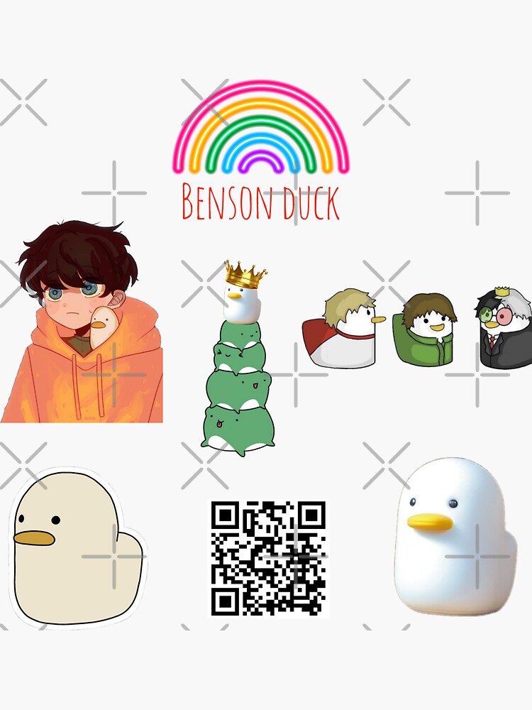 "Benson duck sticker pack " Sticker by bestizeyy | Redbubble