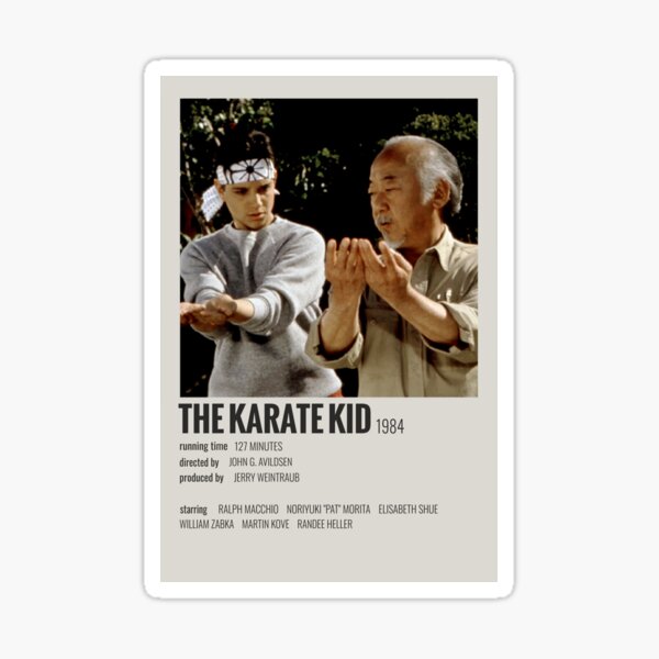 "The Karate Kid (1984)" Sticker by MoviePolaroid | Redbubble