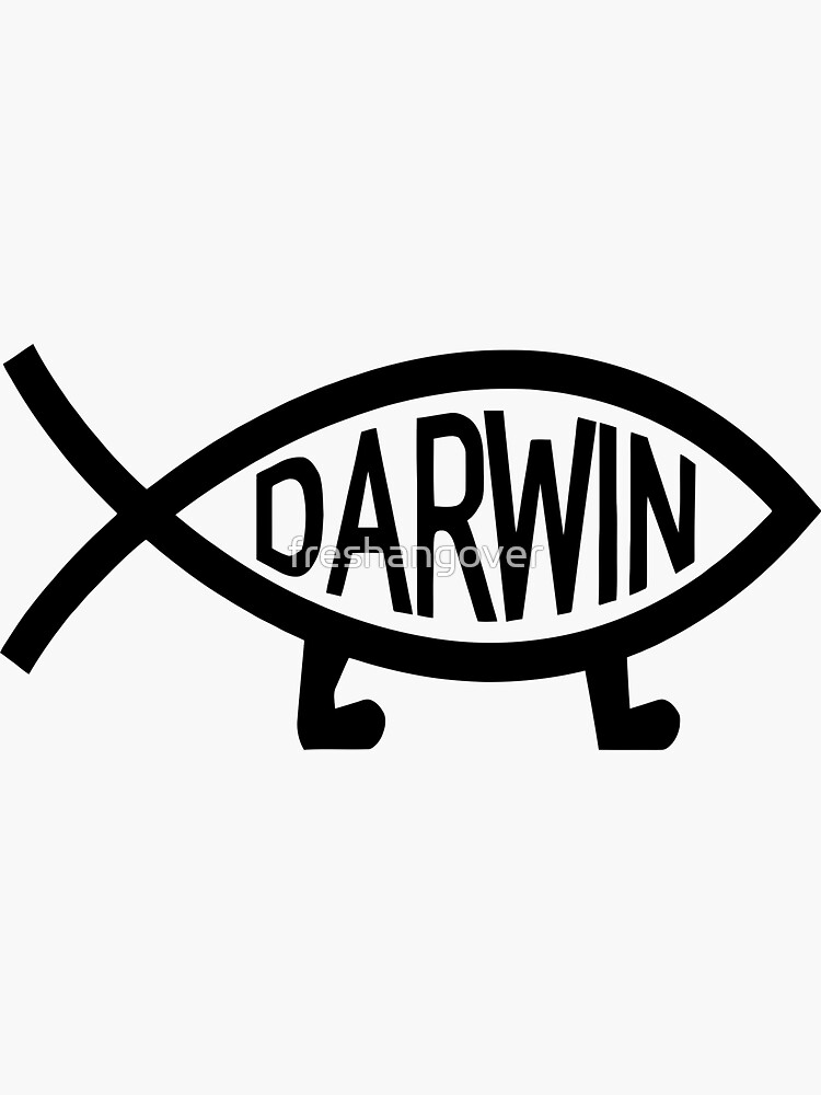 "Darwin" Sticker for Sale by freshangover | Redbubble