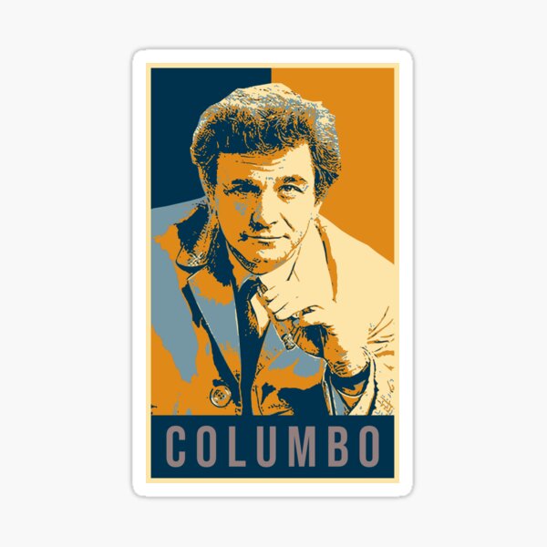 "Illustration Pop Art Columbo" Sticker by VikingZen | Redbubble