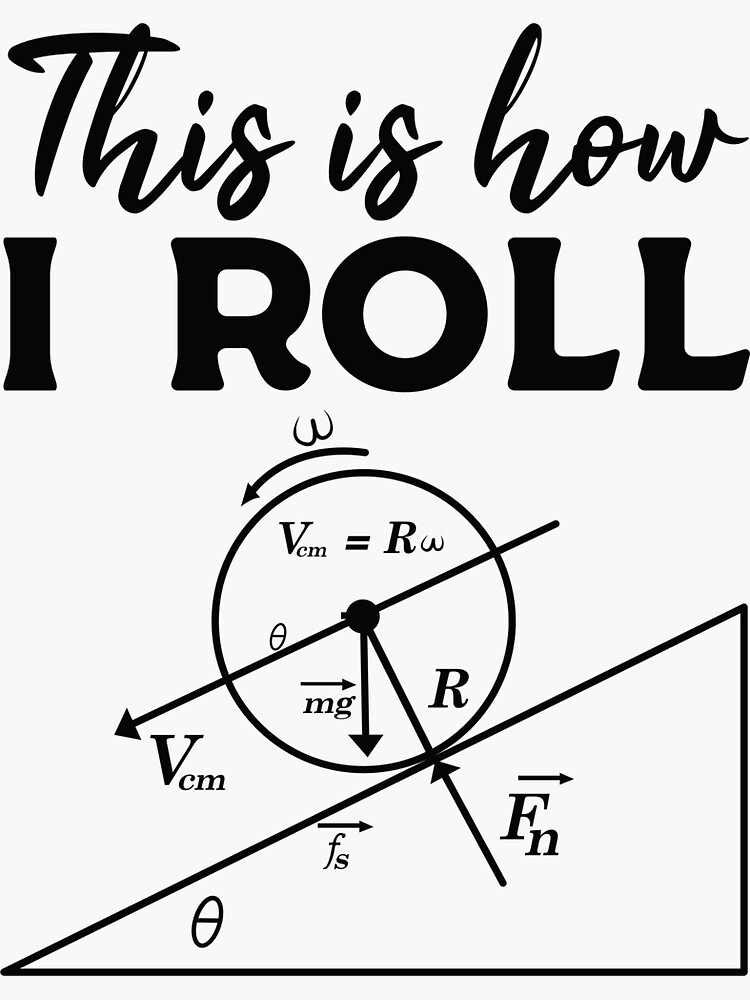 "Funny Physics Geeky Gift: This Is How I Roll Physics Equation Science ...