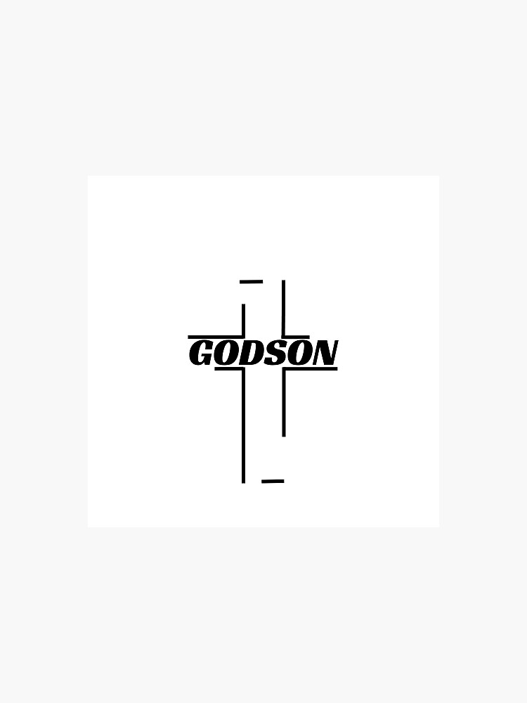"Godson logo" Sticker for Sale by yohannbllt | Redbubble