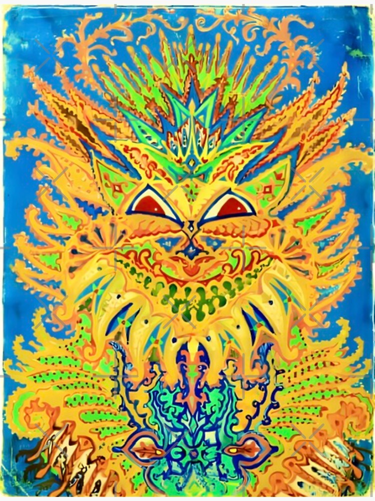 "Kaleidoscope Cats VI by Louis Wain" Sticker for Sale by yoloforever ...