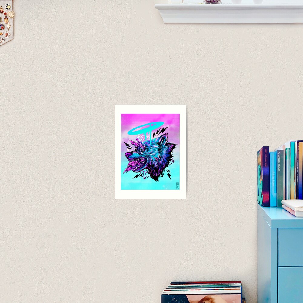 "Crystal Wolf " Art Print for Sale by retkikosmos | Redbubble