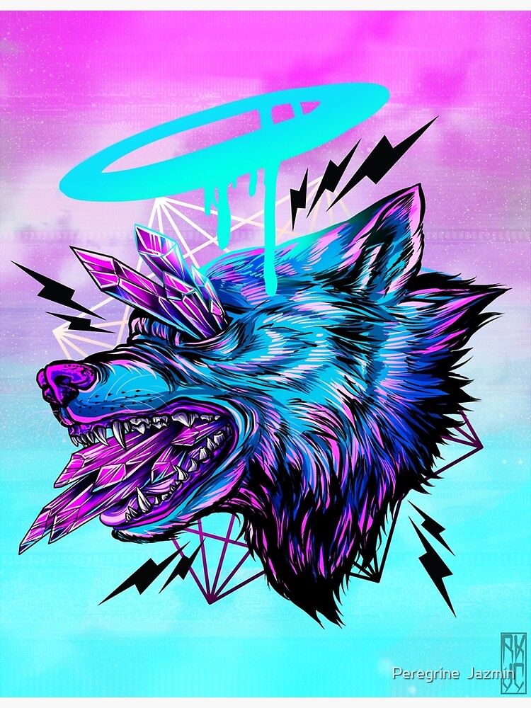 "Crystal Wolf " Art Print by retkikosmos | Redbubble