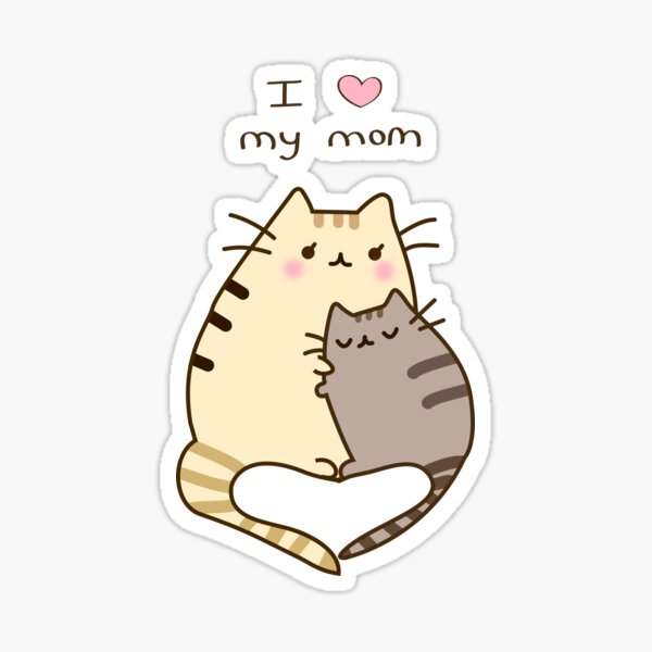 "I love My Mom" Sticker for Sale by bucksworthy | Redbubble