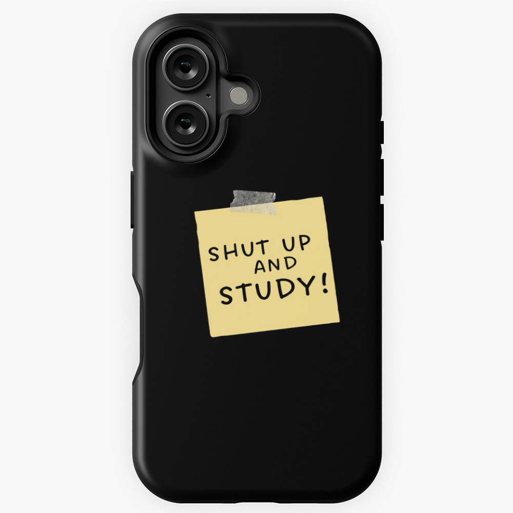 " Law School's "Shut up and Study" English sticky note" Sticker for ...