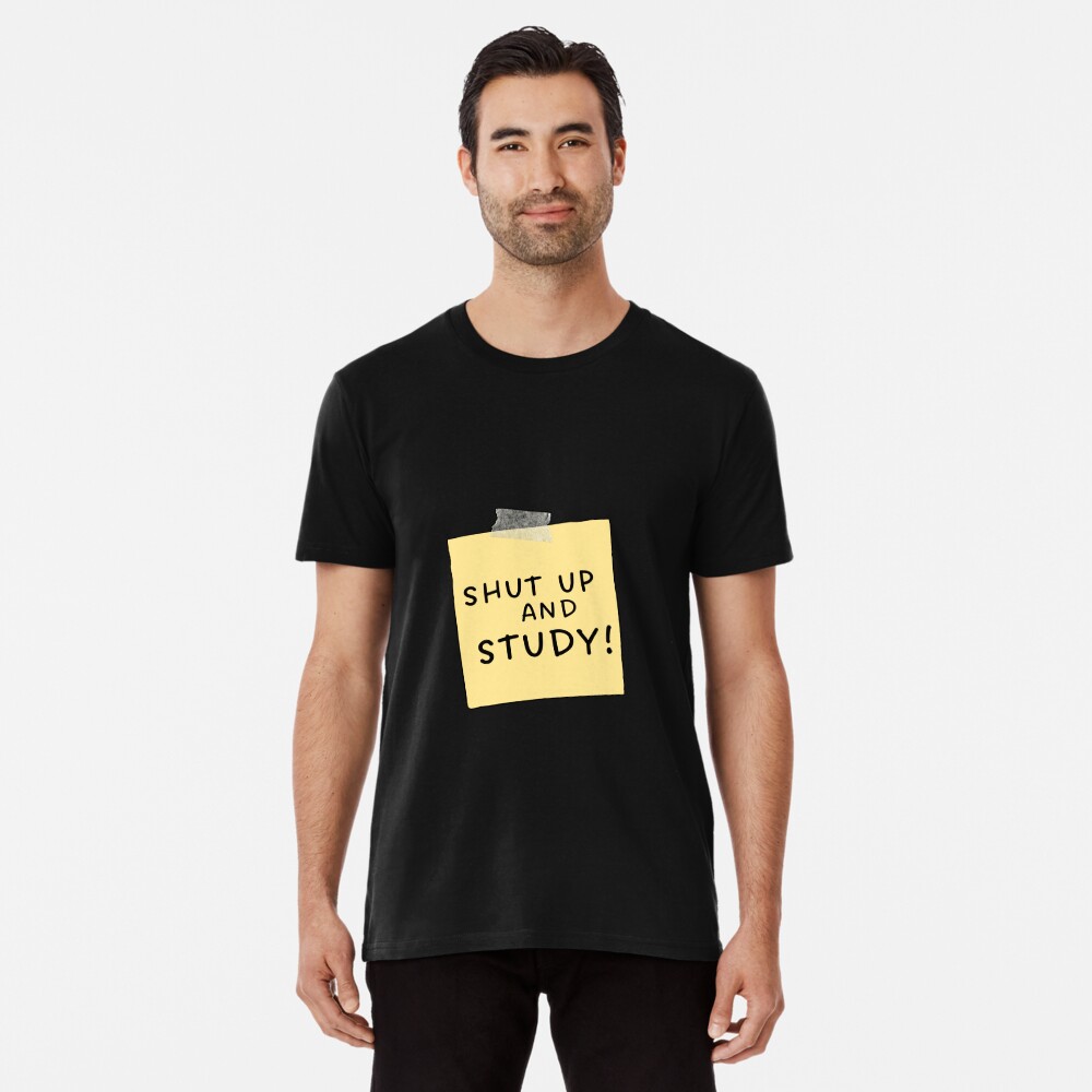 " Law School's "Shut up and Study" English sticky note" Sticker for ...