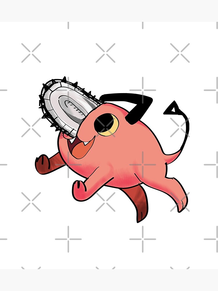 "Pochita - Chainsaw Man Sticker" Poster for Sale by Walid-Studio ...