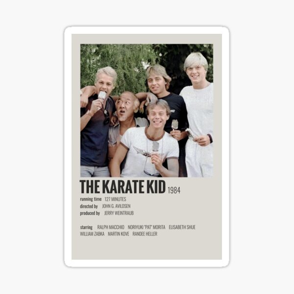 "The Karate Kid (1984)" Sticker by MoviePolaroid | Redbubble