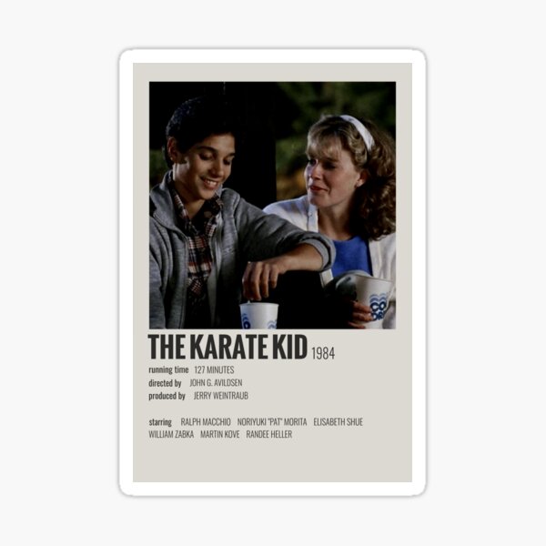 "The Karate Kid (1984)" Sticker by MoviePolaroid | Redbubble