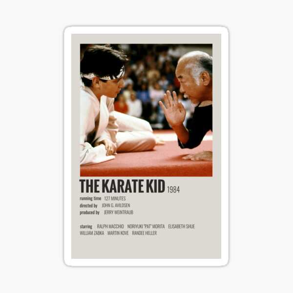"The Karate Kid (1984)" Sticker by MoviePolaroid | Redbubble