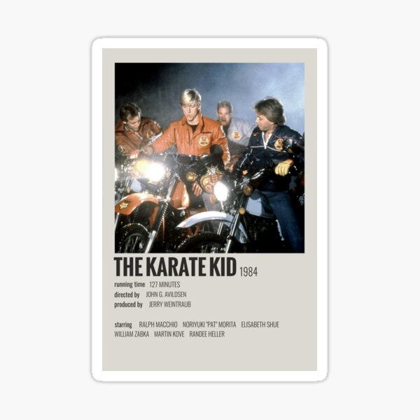 "The Karate Kid (1984)" Sticker by MoviePolaroid | Redbubble