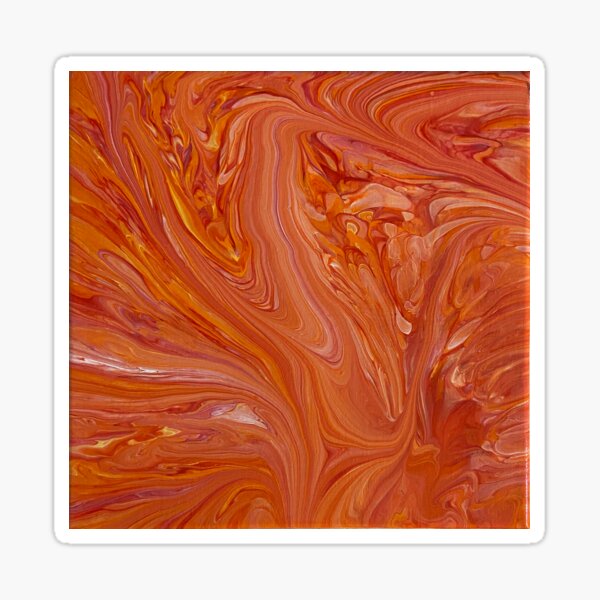 "Abstract Lava Flow" Sticker by kcbarrett345 | Redbubble