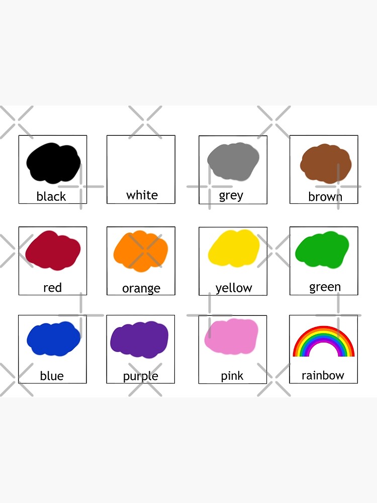 "Colour Communication Cards " Poster for Sale by SquirrelPants87 ...