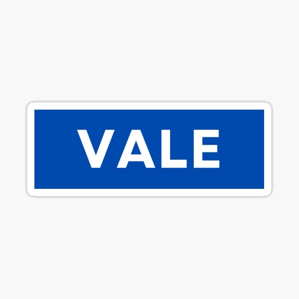 "Vale Spanish " Sticker by explorecity | Redbubble