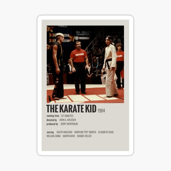 "The Karate Kid (1984)" Sticker by MoviePolaroid | Redbubble