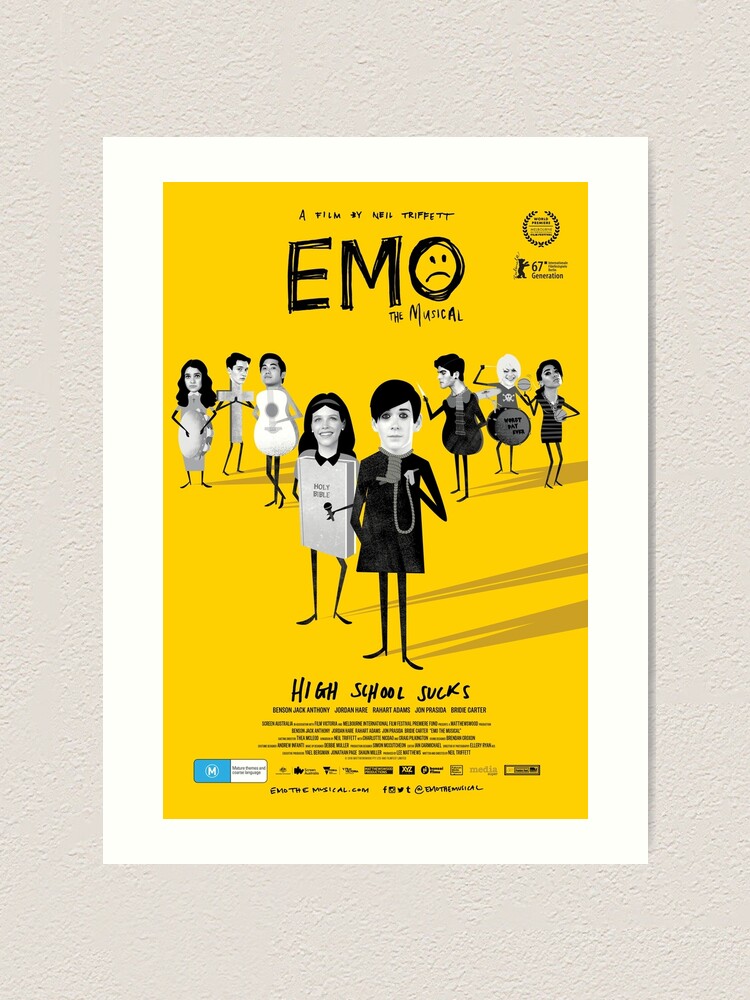 "EMO the Musical - Official Poster" Art Print by EMOtheMusical | Redbubble