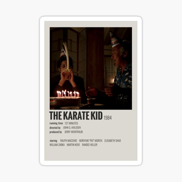 "The Karate Kid (1984)" Sticker by MoviePolaroid | Redbubble