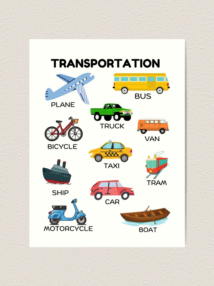 "Transportation drawings for kindergarten and elementary school ...
